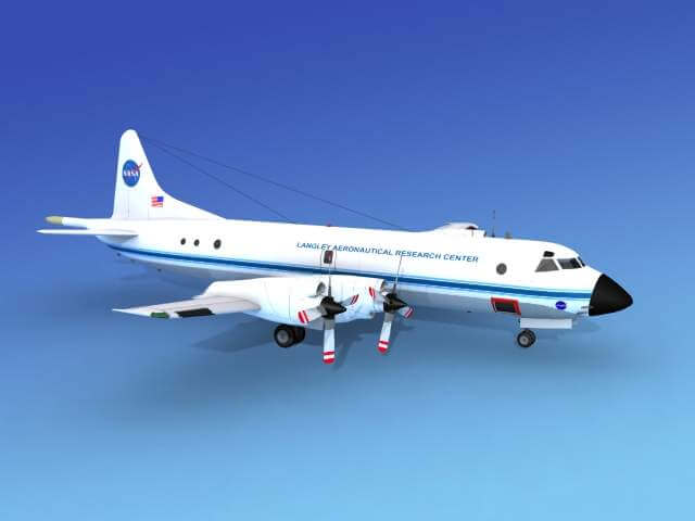 Lockheed P-3 Orion NASA Hp 3D Model by Dreamscape Studios