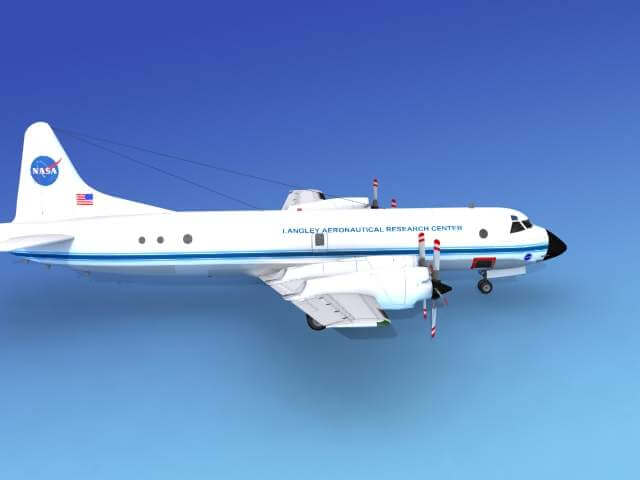Lockheed P-3 Orion NASA Hp 3D Model by Dreamscape Studios