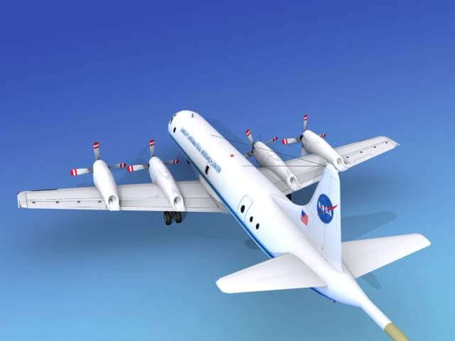 Lockheed P-3 Orion NASA Hp 3D Model by Dreamscape Studios