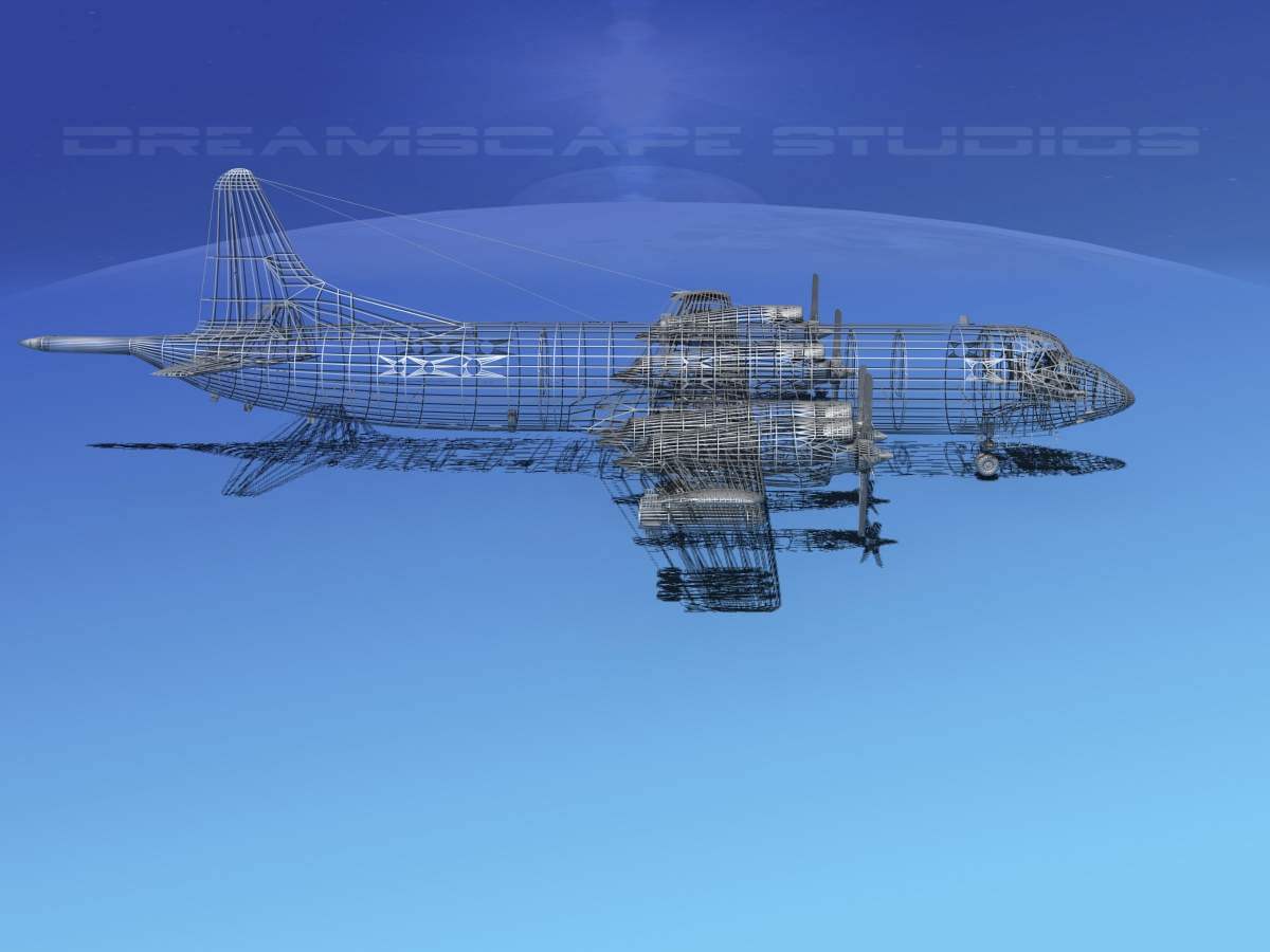 Lockheed P-3 Orion NASA Hp 3D Model by Dreamscape Studios