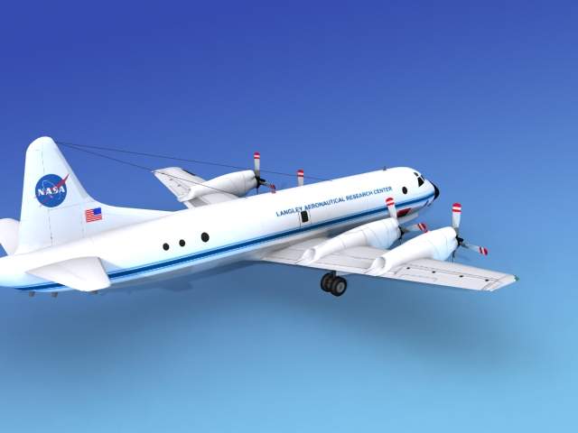 Lockheed P-3 Orion NASA 3D Model by Dreamscape Studios