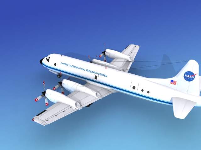 Lockheed P-3 Orion NASA 3D Model by Dreamscape Studios