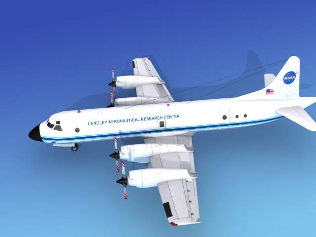 Lockheed P-3 Orion NASA 3D Model by Dreamscape Studios