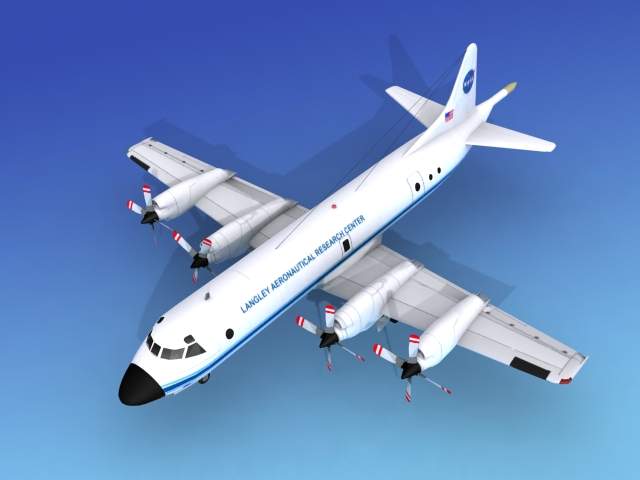 Lockheed P-3 Orion NASA 3D Model by Dreamscape Studios