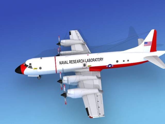 Lockheed P-3 Orion Naval Research Lab 3D Model by Dreamscape Studios