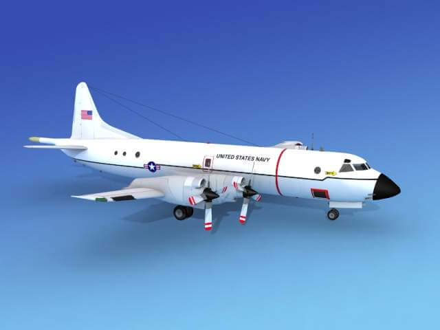 Lockheed P-3 Orion US Navy 3 Hp 3D Model by Dreamscape Studios