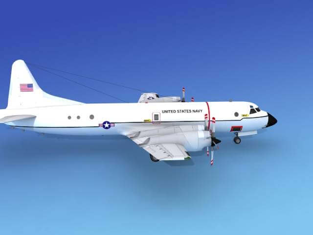 Lockheed P-3 Orion US Navy 3 Hp 3D Model by Dreamscape Studios