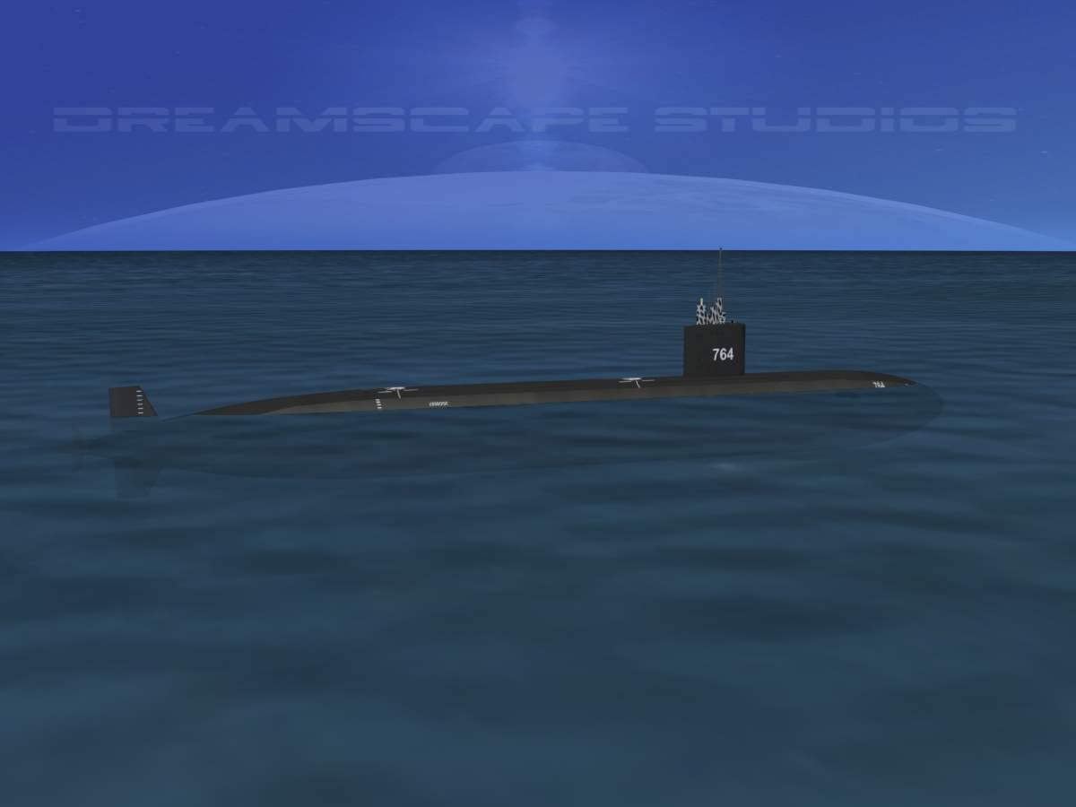 Los Angeles 688i Class USS Boise SSN-764 3D Model by Dreamscape Studios