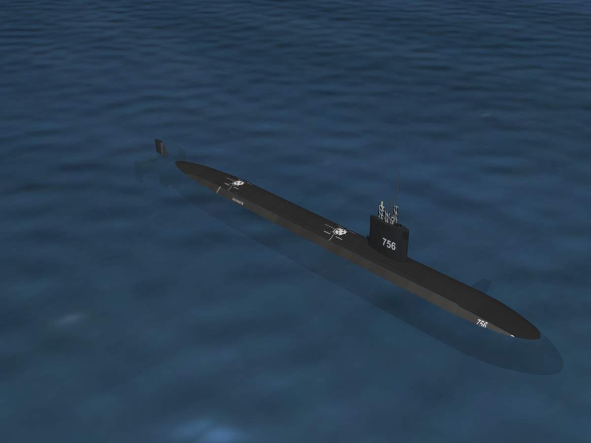 Los Angeles 688i Class USS Scranton SSN-756 3D Model by Dreamscape Studios