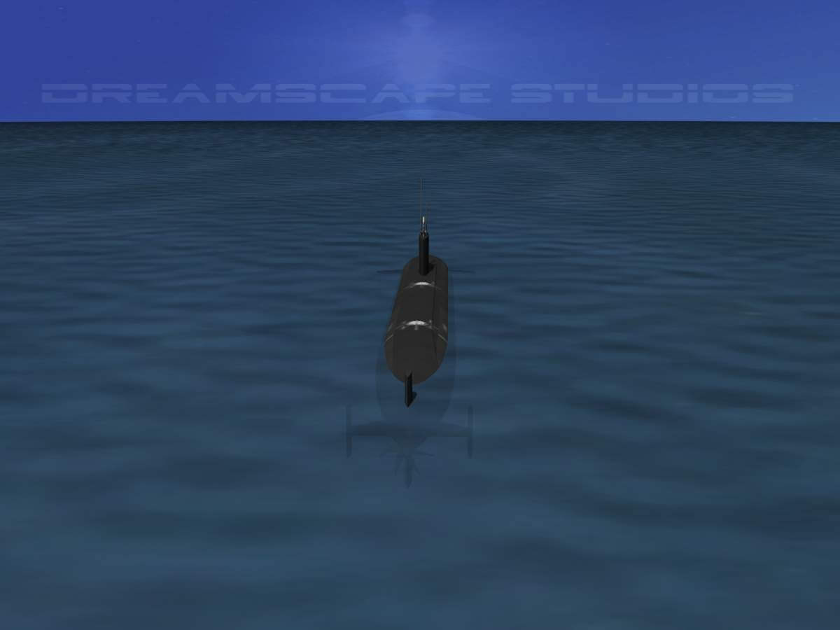 Los Angeles Class USS Augusta SSN-710 3D Model by Dreamscape Studios