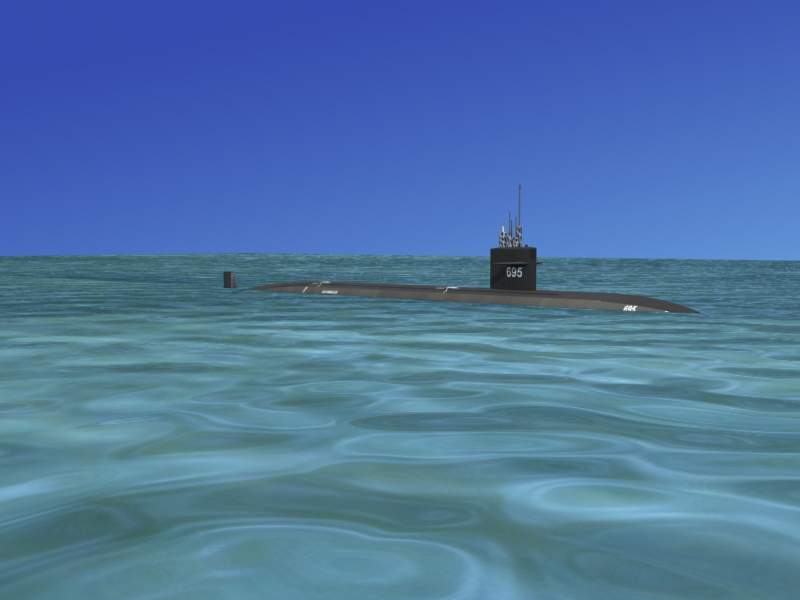 Los Angeles Class USS Birmingham SSN-695 3D Model by Dreamscape Studios