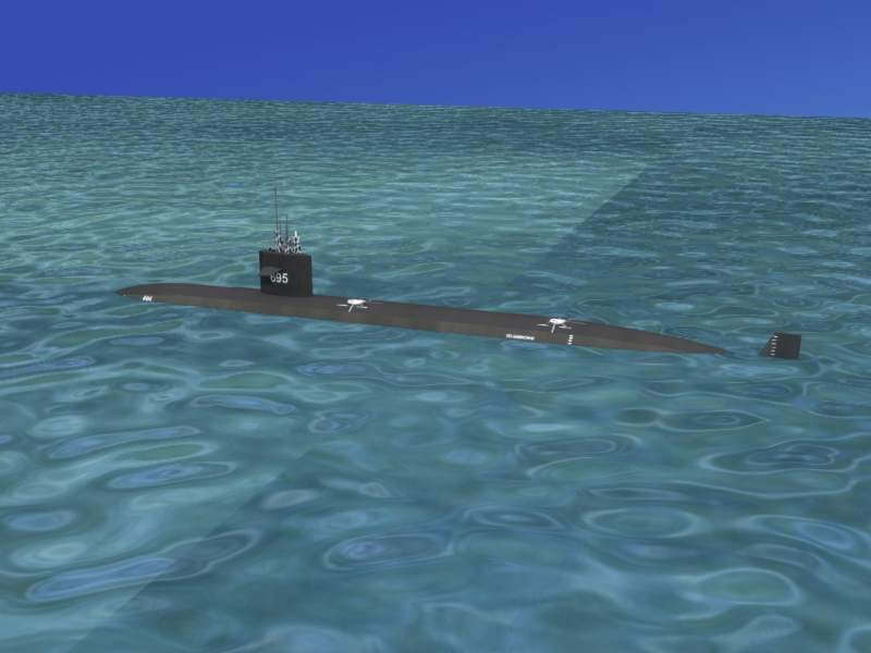 Los Angeles Class USS Birmingham SSN-695 3D Model by Dreamscape Studios