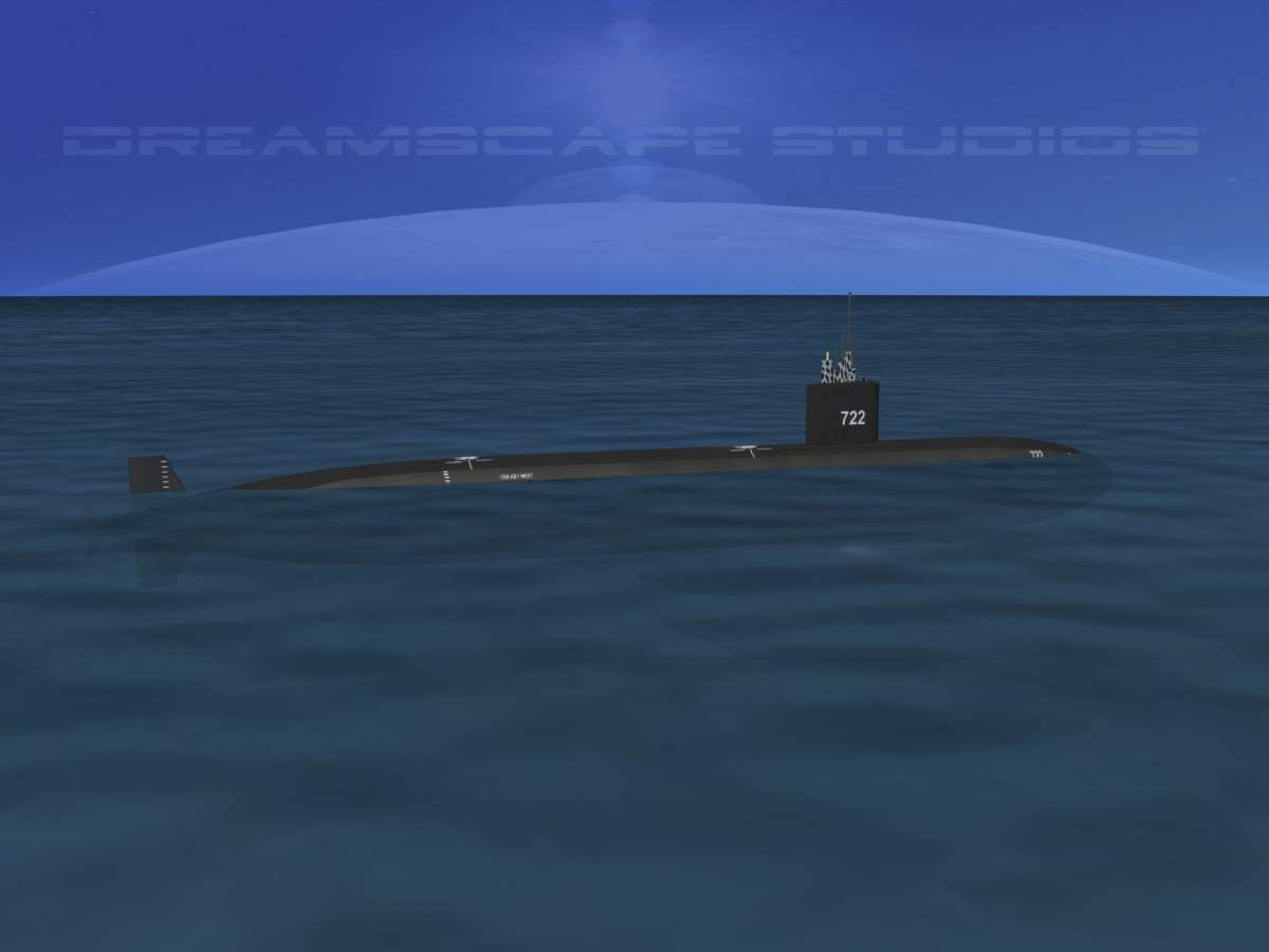 Los Angeles Class USS Key West SSN-722 3D Model by Dreamscape Studios