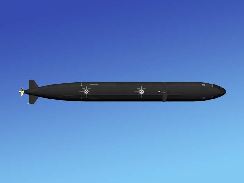 Los Angeles Class USS Mineapolis - St. Paul SSN-708 3D Model