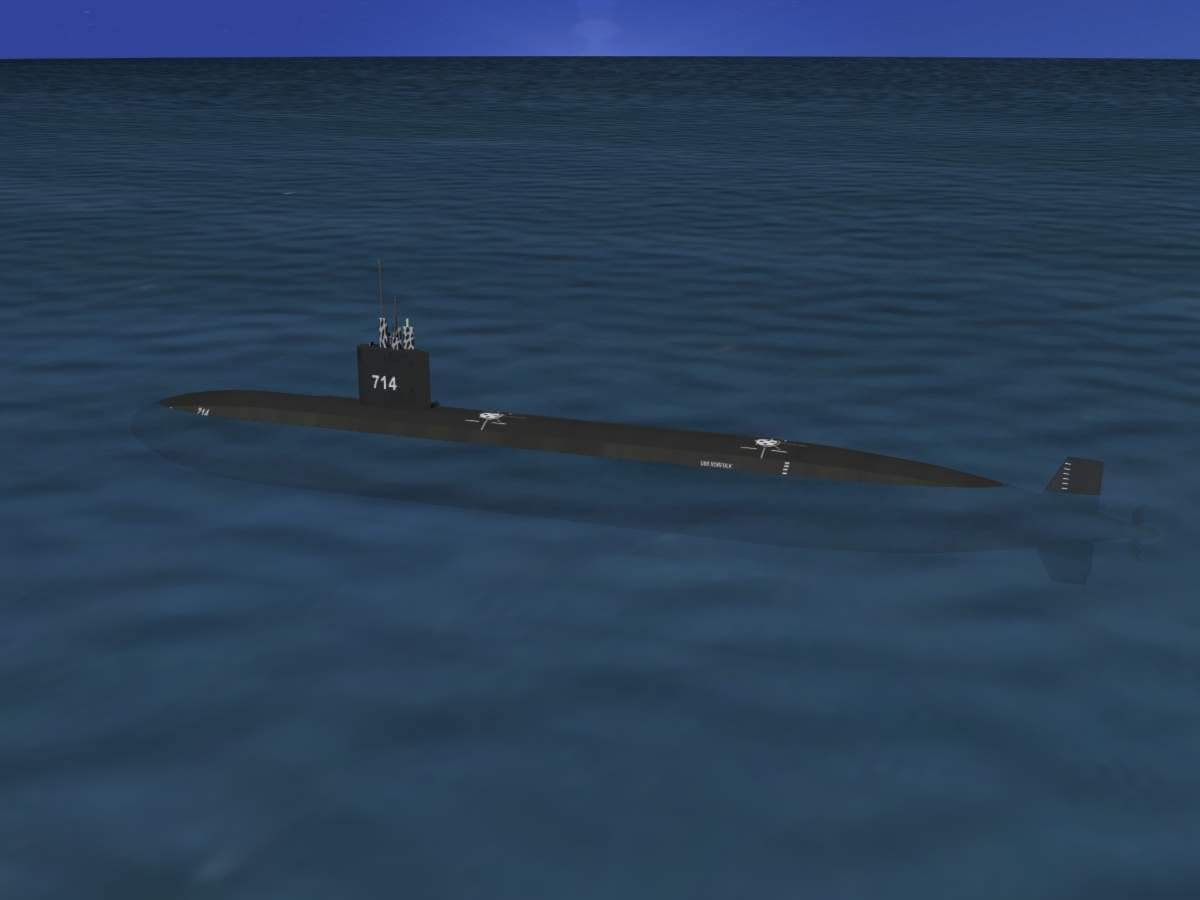 Los Angeles Class USS Norfolk SSN-714 3D Model by Dreamscape Studios