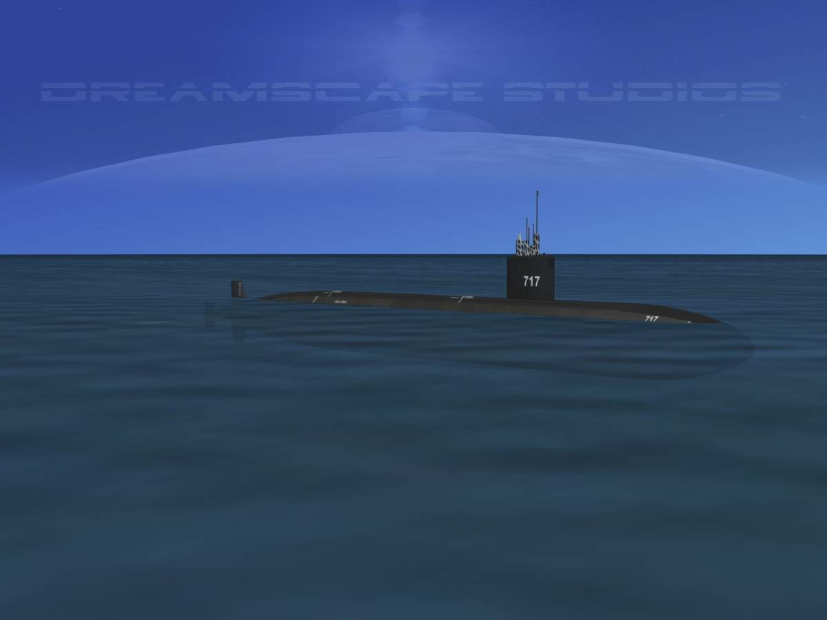 Los Angeles Class USS Olympia SSN-717 3D Model by Dreamscape Studios