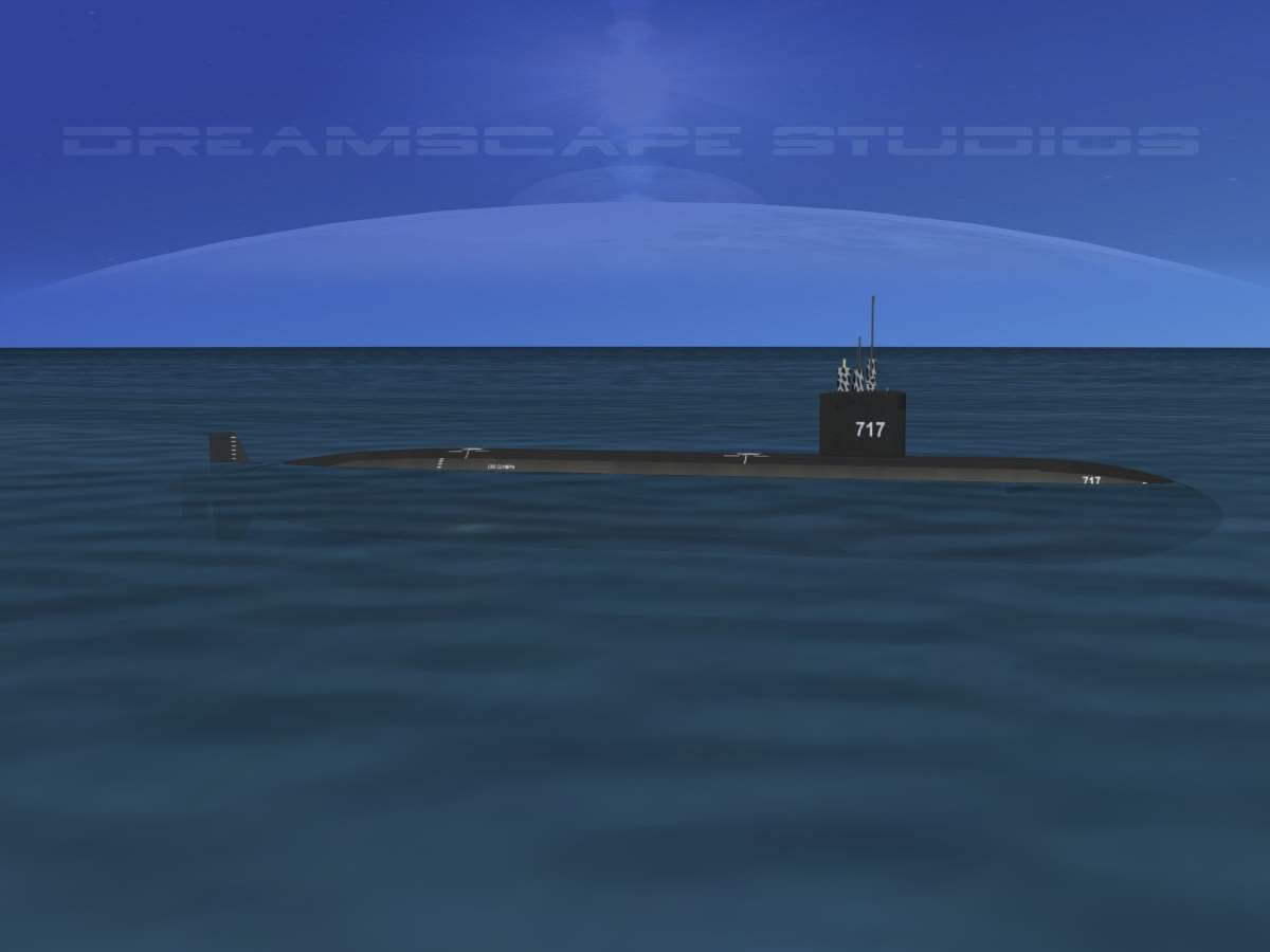 Los Angeles Class USS Olympia SSN-717 3D Model by Dreamscape Studios