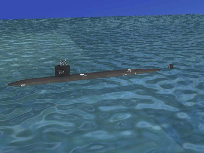 Los Angeles Class USS Omaha SSN-692 3D Model by Dreamscape Studios