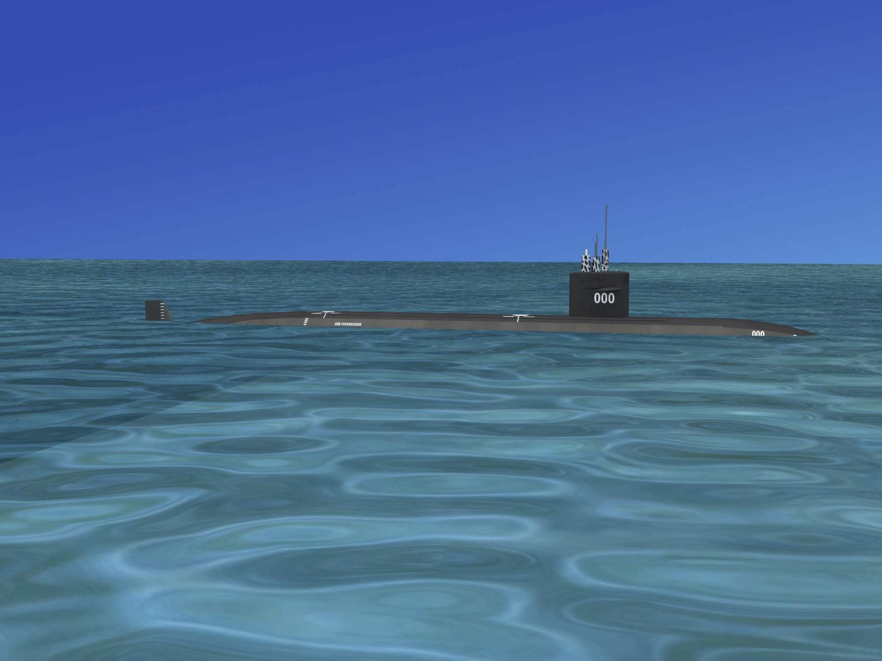 Los Angeles Class USS Phoenix SSN-702 3D Model by Dreamscape Studios