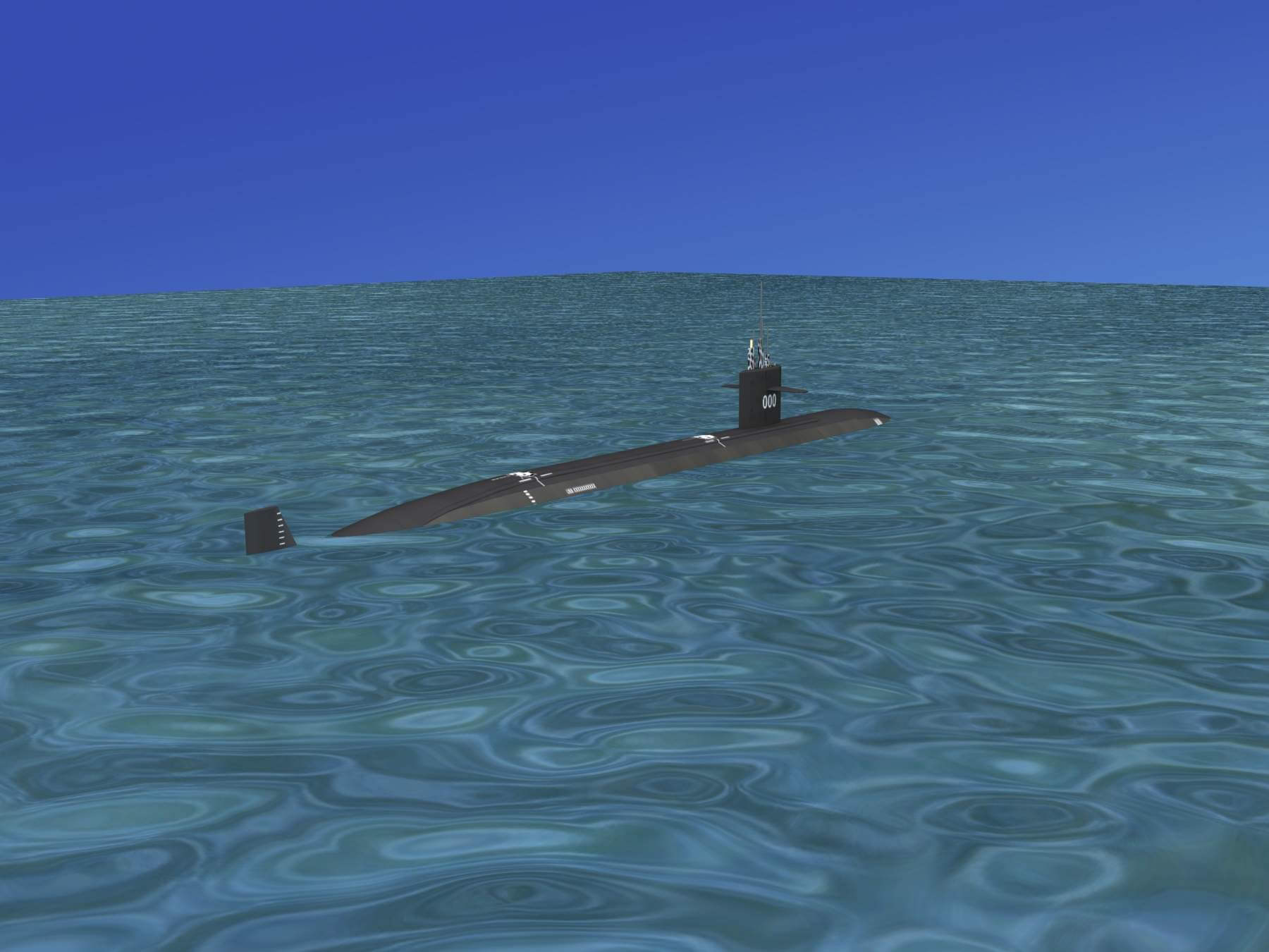 Los Angeles Class USS Phoenix SSN-702 3D Model by Dreamscape Studios