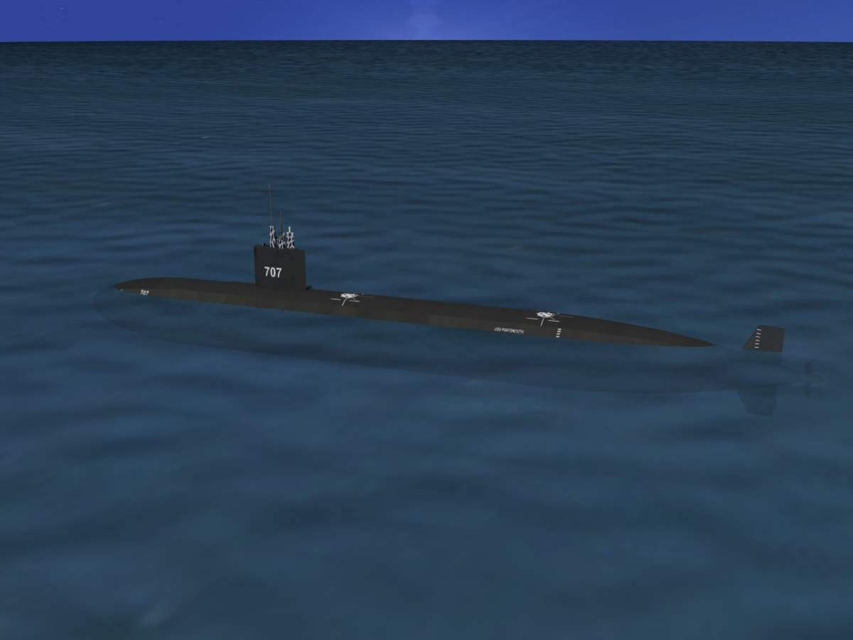 Los Angeles Class USS Portsmouth SSN-707 3D Model by Dreamscape Studios