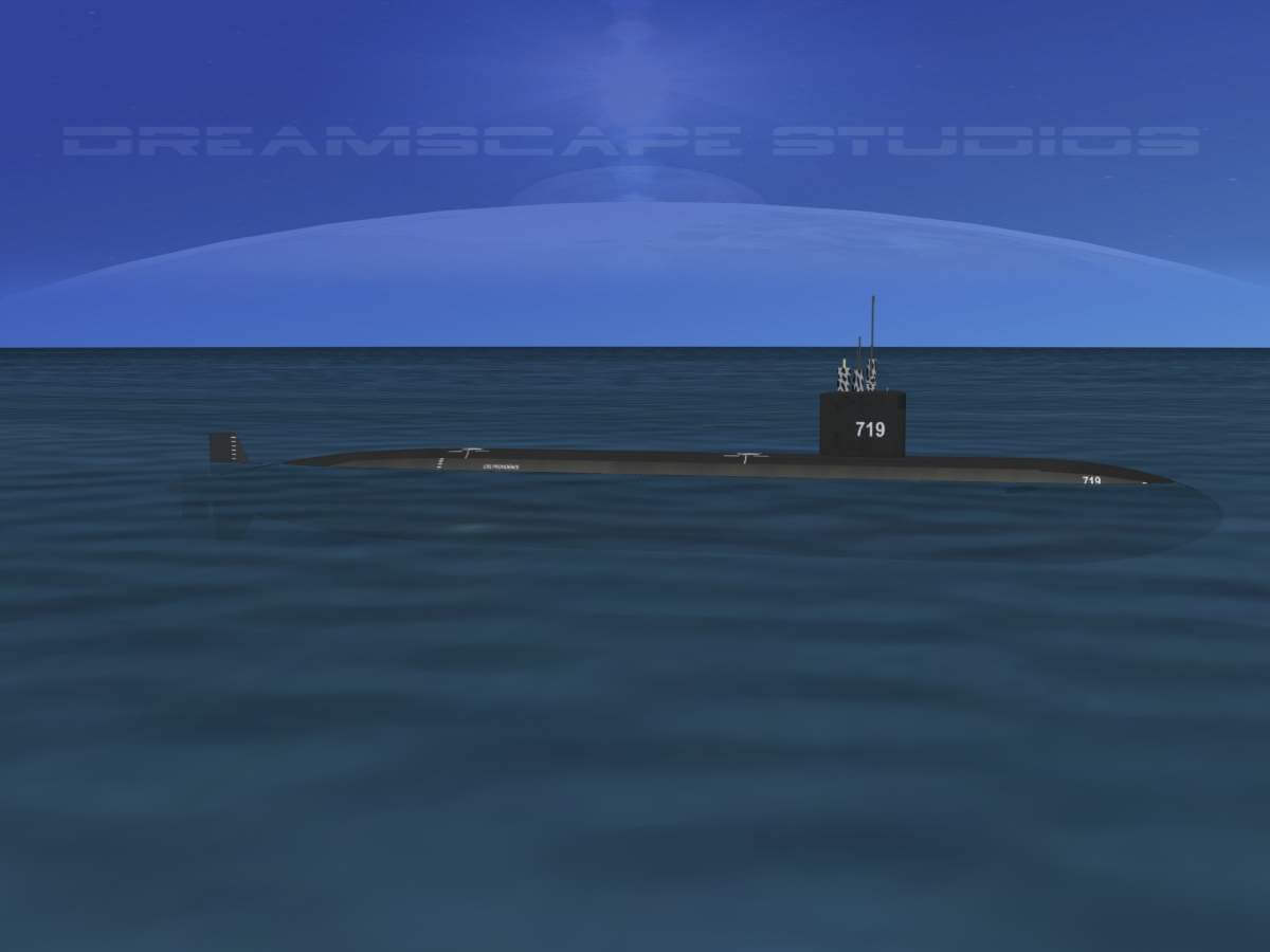 Los Angeles Class USS Providence SSN-719 3D Model by Dreamscape Studios