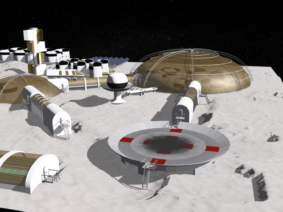 Lunar Colony - 3D Model by Dreamscape Studios
