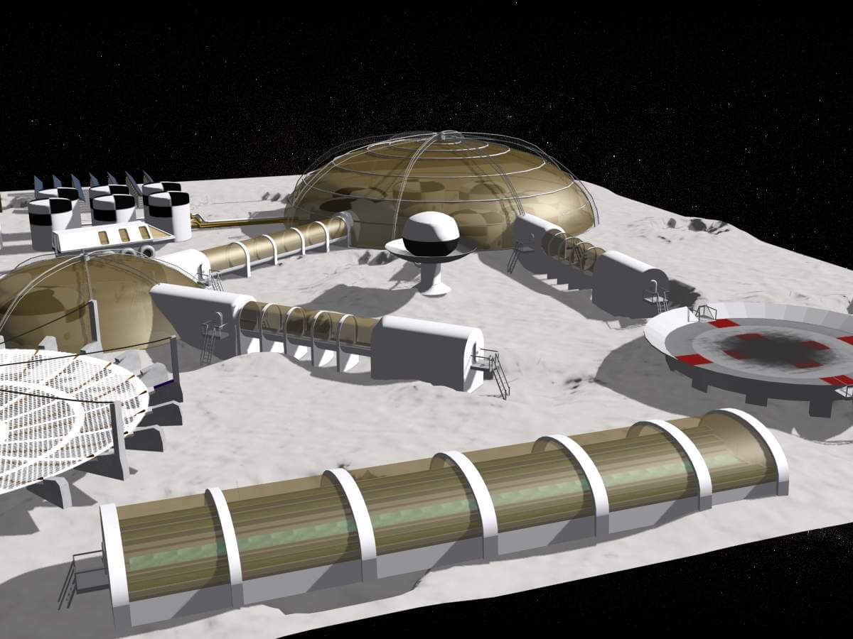 Lunar Colony - 3D Model by Dreamscape Studios