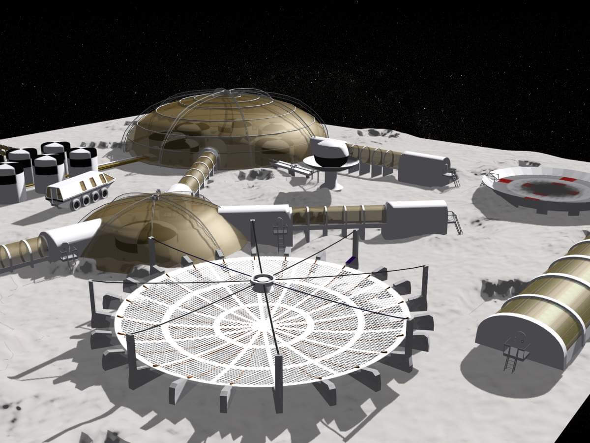Lunar Colony - 3D Model by Dreamscape Studios