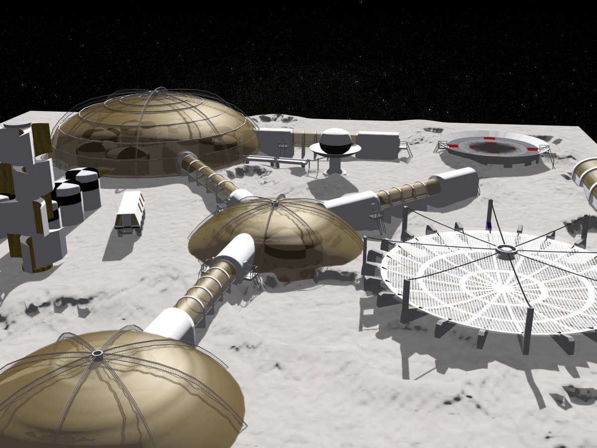 Lunar Colony - 3D Model by Dreamscape Studios