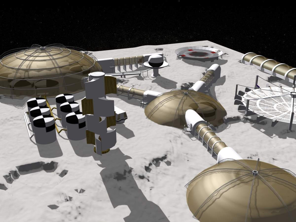 Lunar Colony - 3D Model by Dreamscape Studios