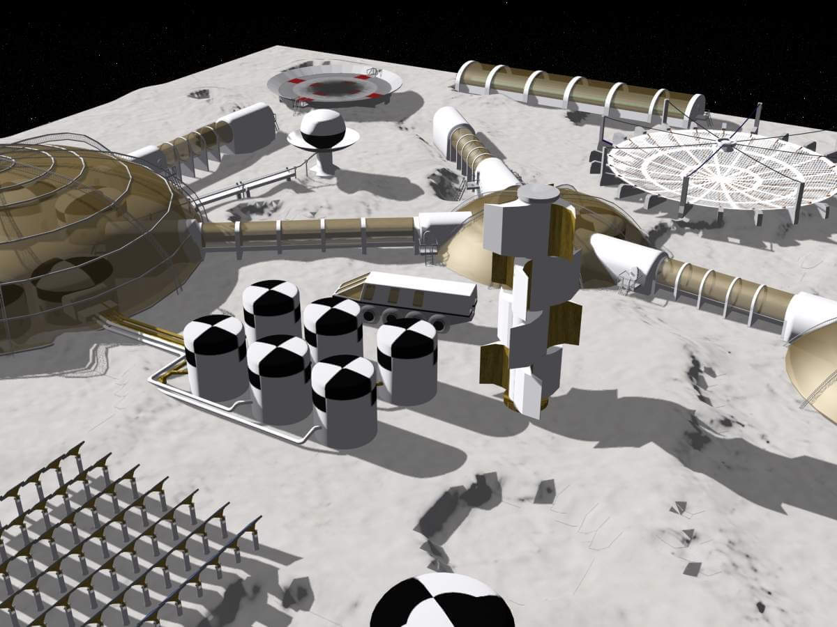 Lunar Colony - 3D Model by Dreamscape Studios