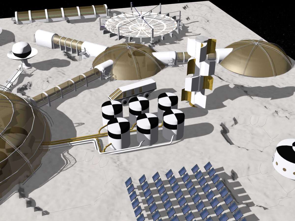 Lunar Colony - 3D Model by Dreamscape Studios