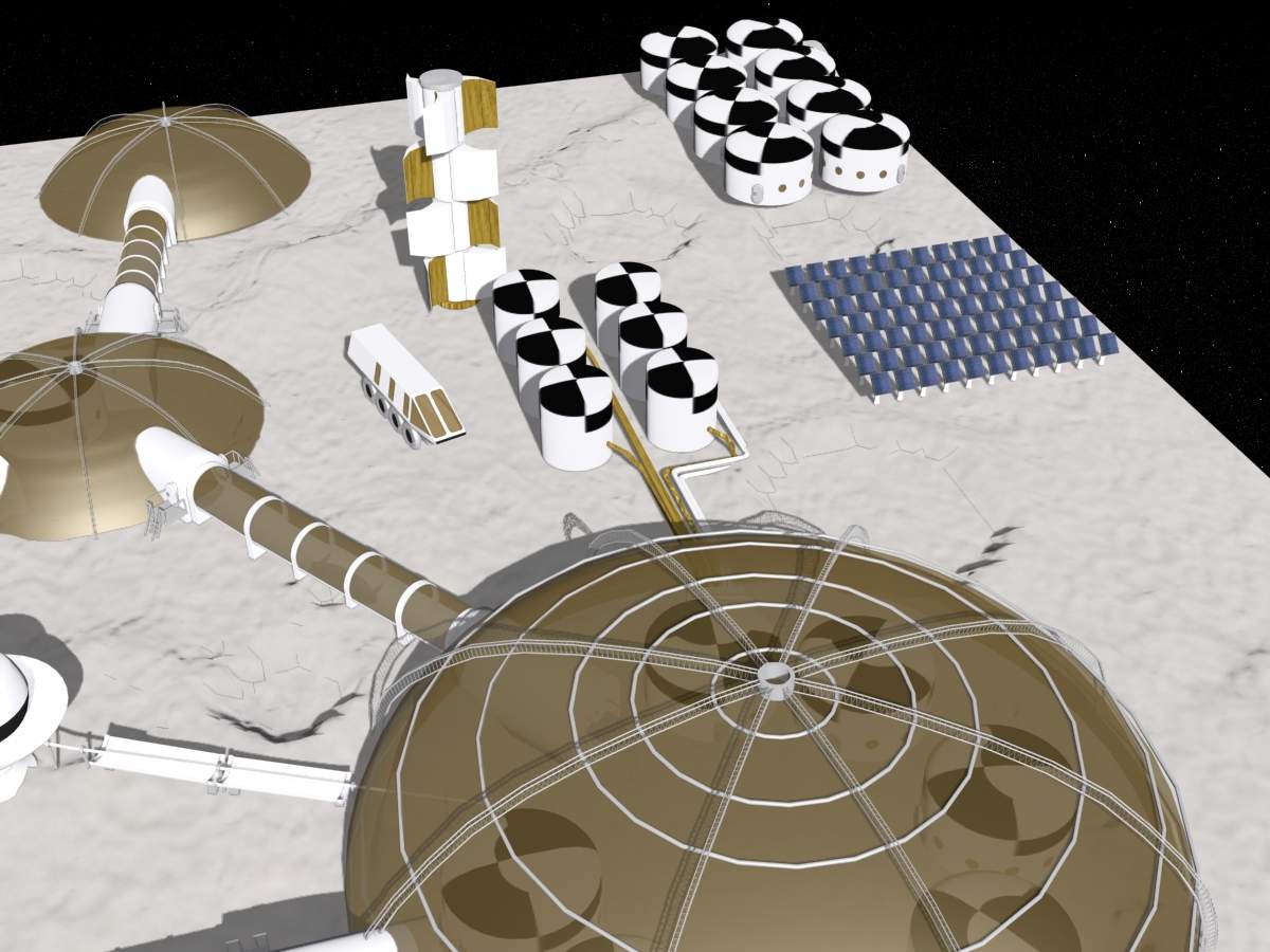Lunar Colony - 3D Model by Dreamscape Studios