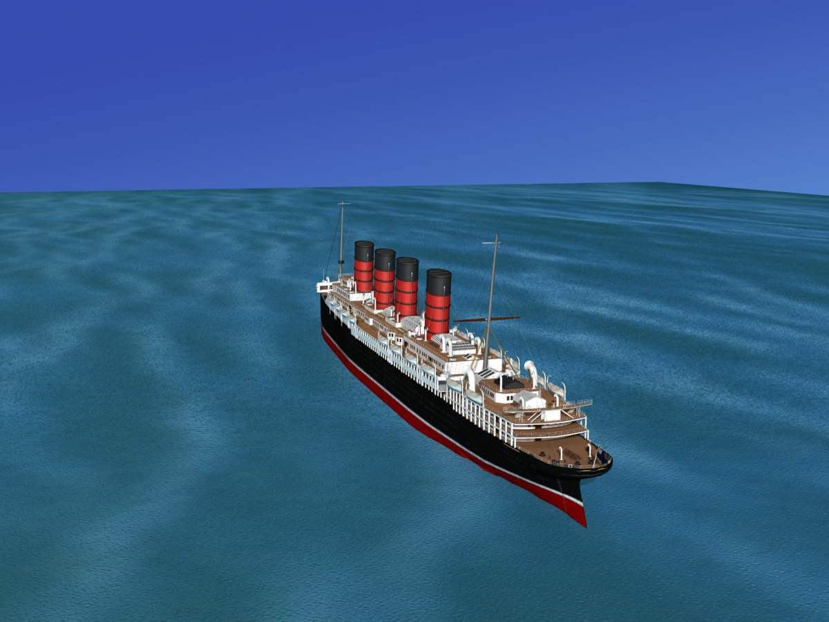 RMS Lusitania - 3D Model by Dreamscape Studios