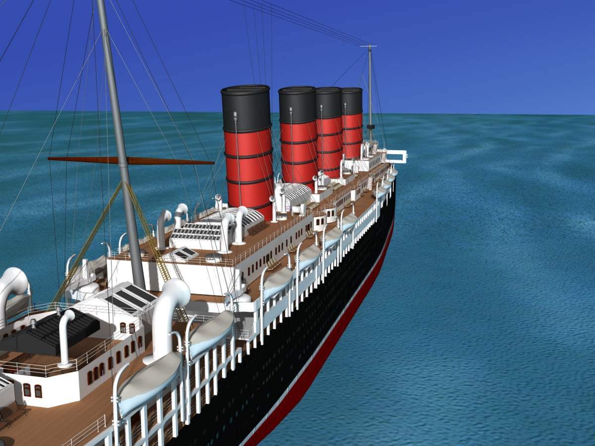 RMS Lusitania - 3D Model by Dreamscape Studios