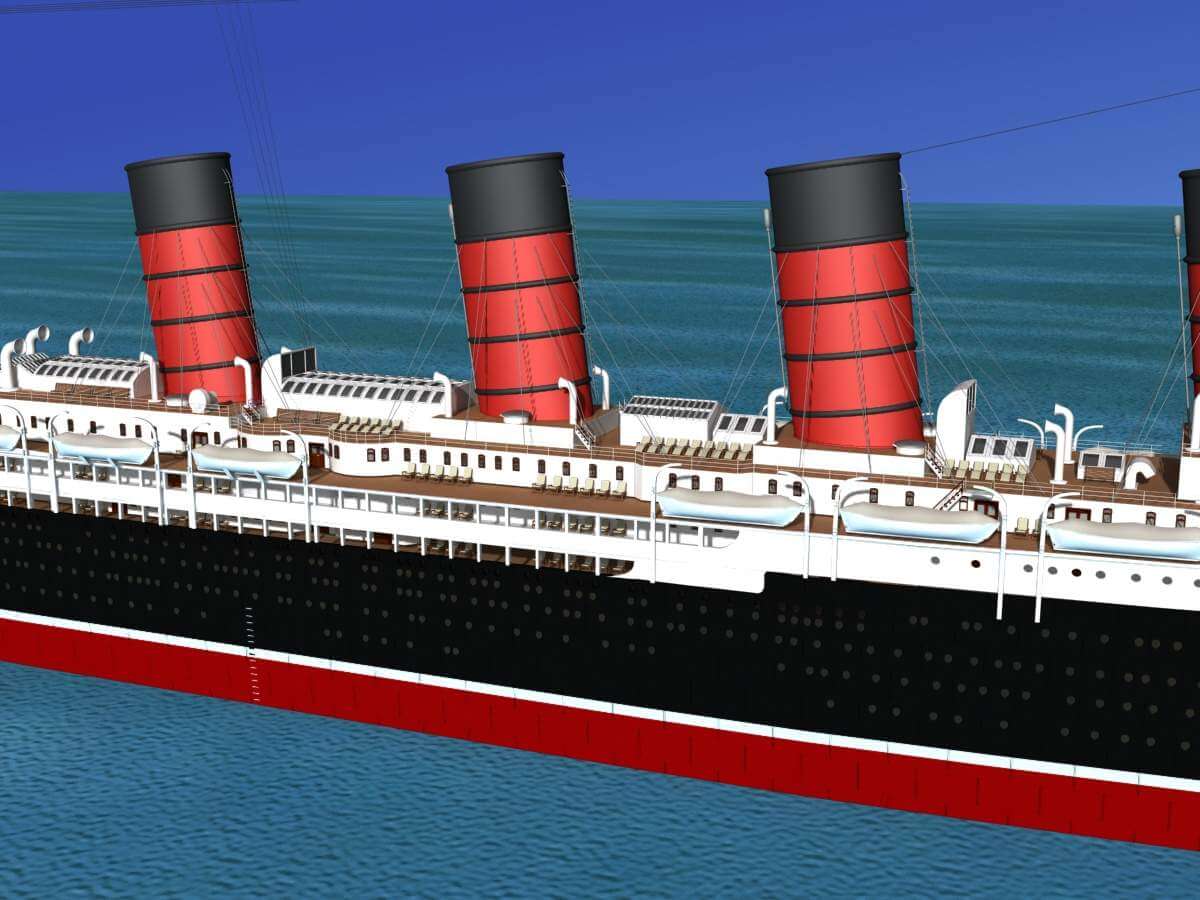RMS Lusitania - 3D Model by Dreamscape Studios