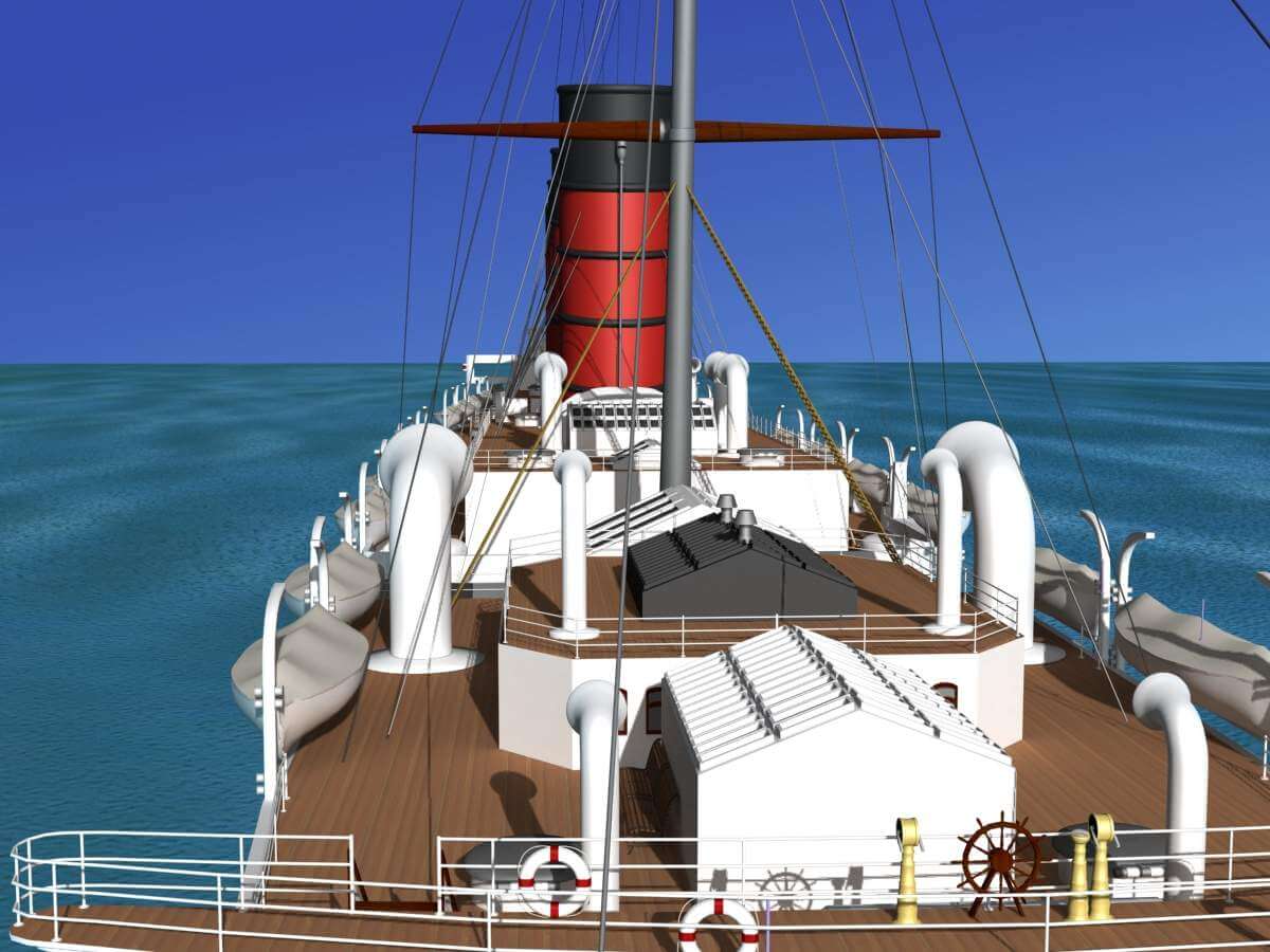 RMS Lusitania - 3D Model by Dreamscape Studios