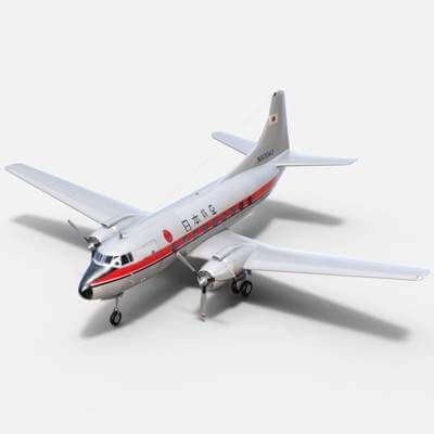 Martin 202 Japan Air Lines - 3D Model by Dreamscape Studios