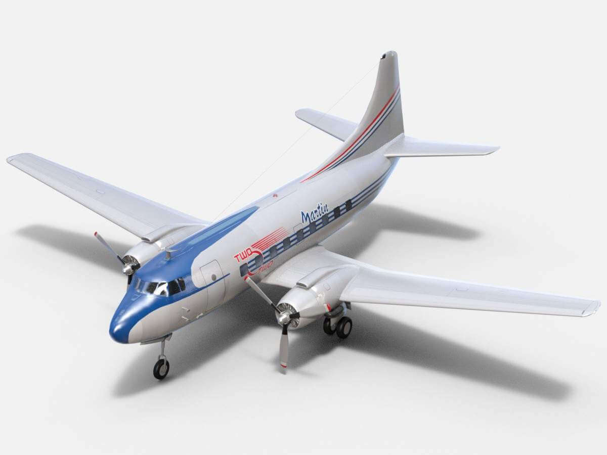 Martin 202 Martinliner - 3D Model by Dreamscape Studios