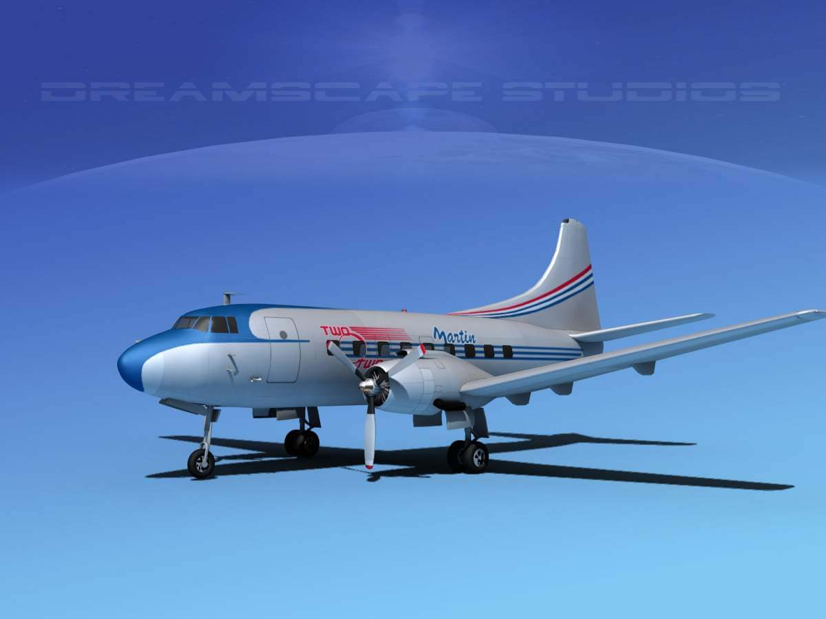 Martin 202 Martinliner - 3D Model by Dreamscape Studios