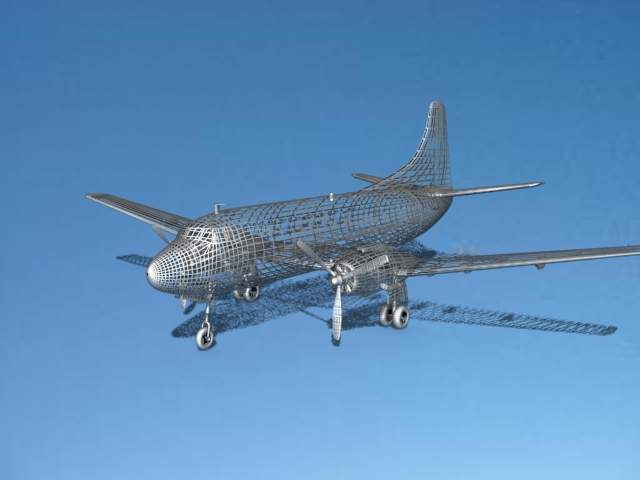 Martin 202 Shawnee Airlines - 3D Model by Dreamscape Studios