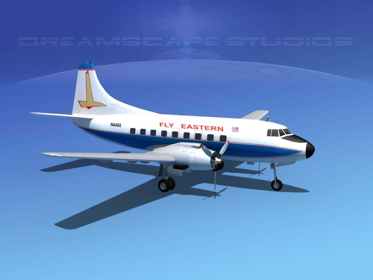 Martin 404 Eastern Airlines - 3D Model by Dreamscape Studios