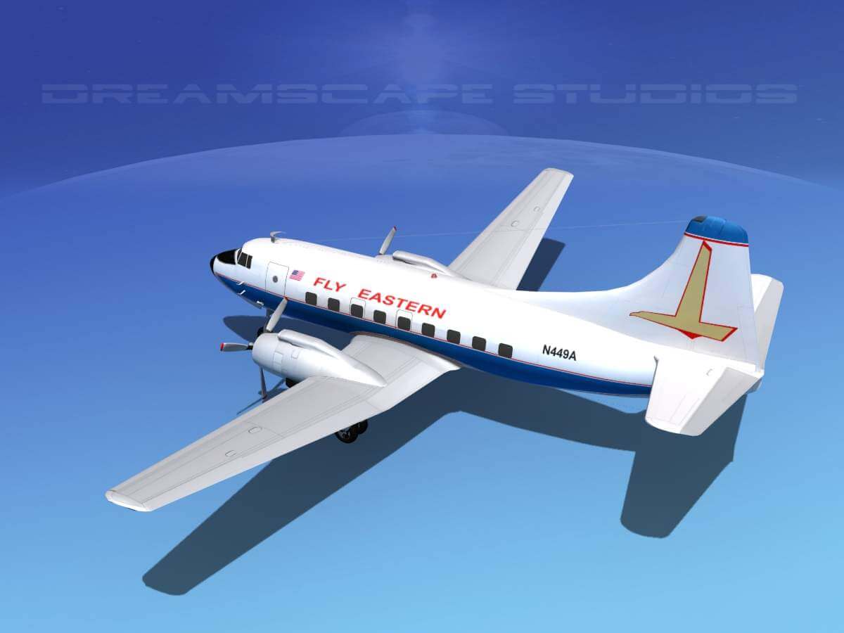 Martin 404 Eastern Airlines - 3D Model by Dreamscape Studios