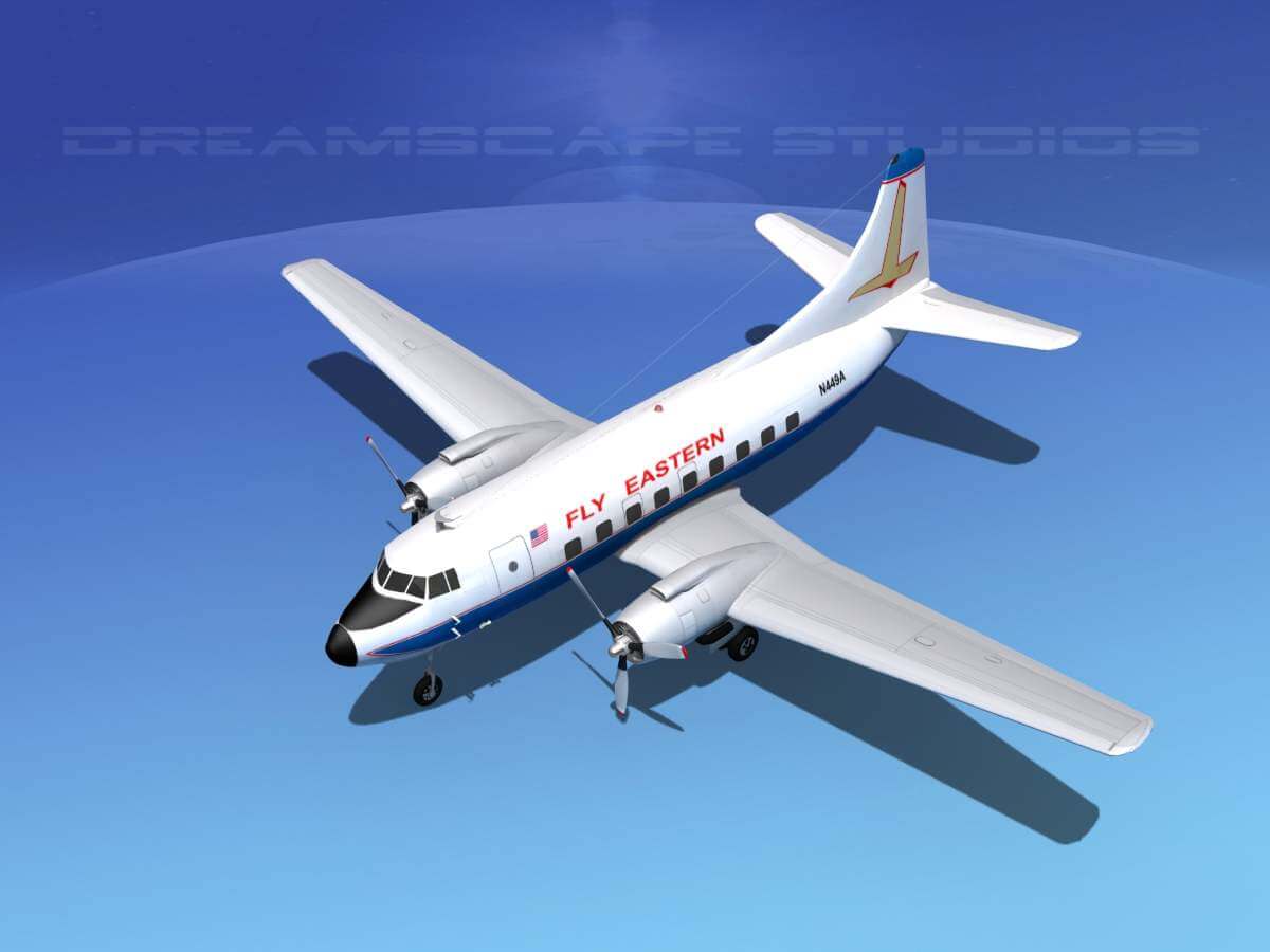 Martin 404 Eastern Airlines - 3D Model by Dreamscape Studios