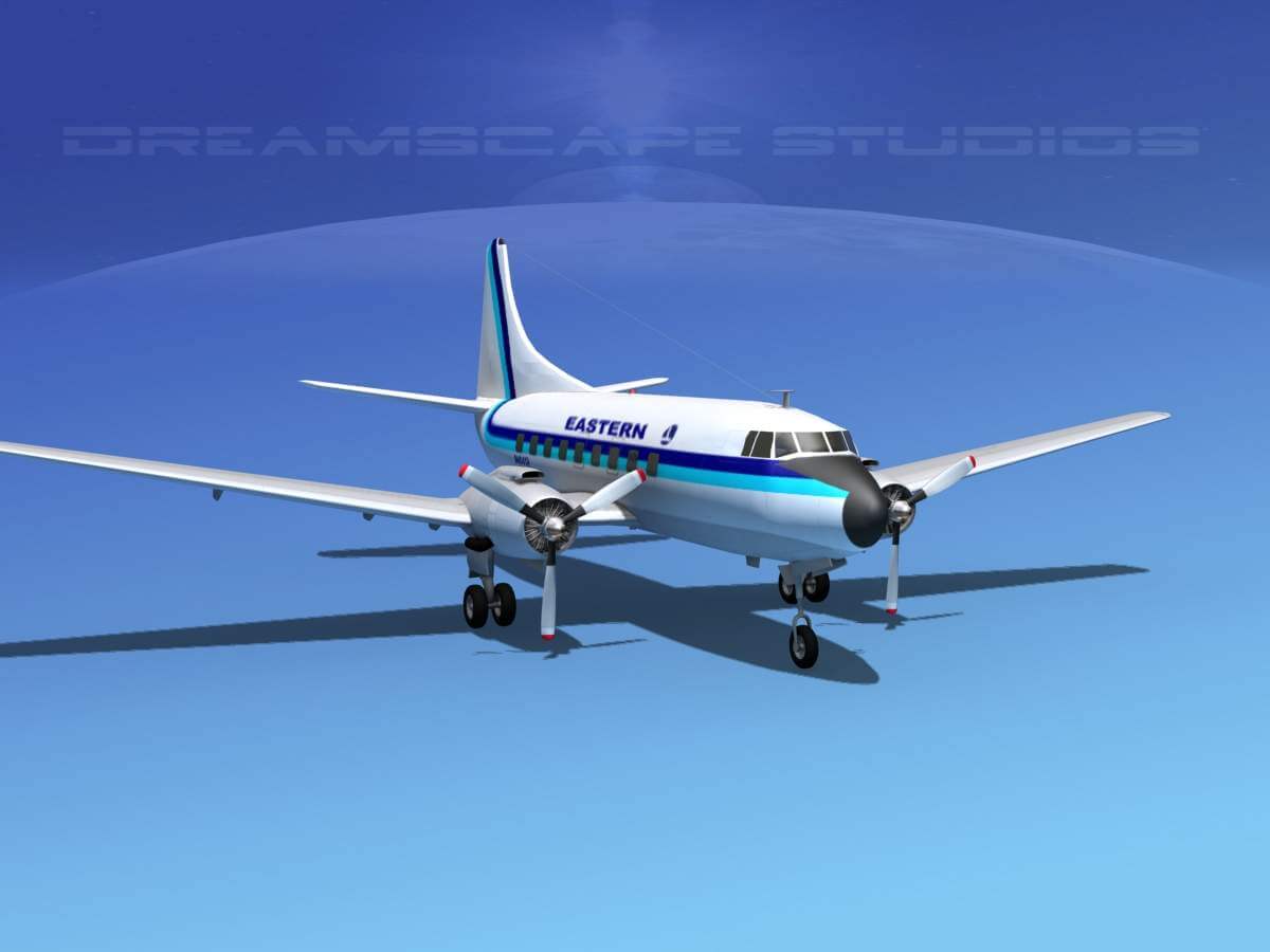 Martin 404 Eastern Airlines - 3D Model by Dreamscape Studios