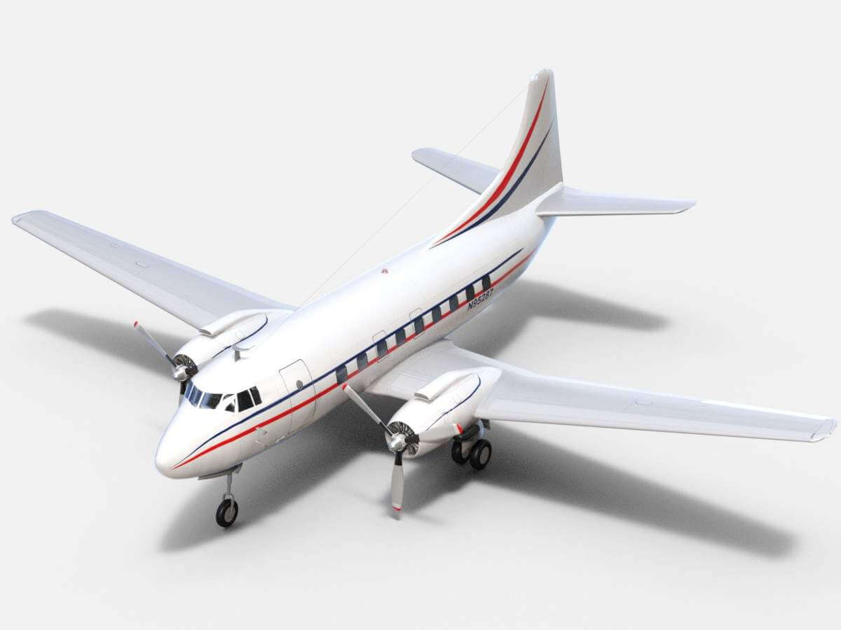 Martin 404 Executive - 3D Model by Dreamscape Studios