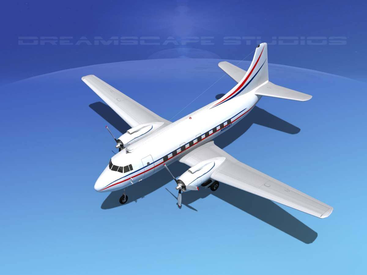 Martin 404 Executive - 3D Model by Dreamscape Studios