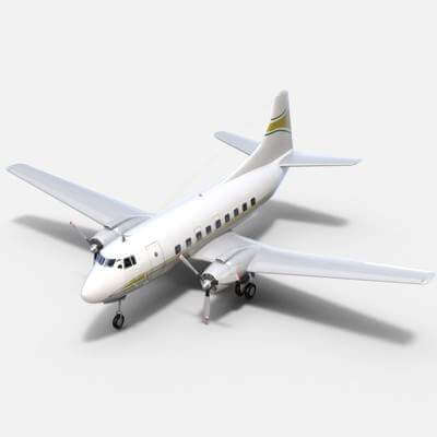 Martin 404 Executive - 3D Model by Dreamscape Studios