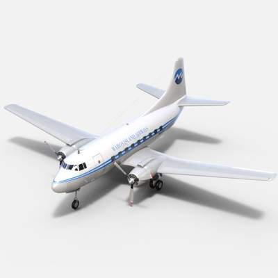 Martin 404 Marco Island Airways - 3D Model by Dreamscape Studios